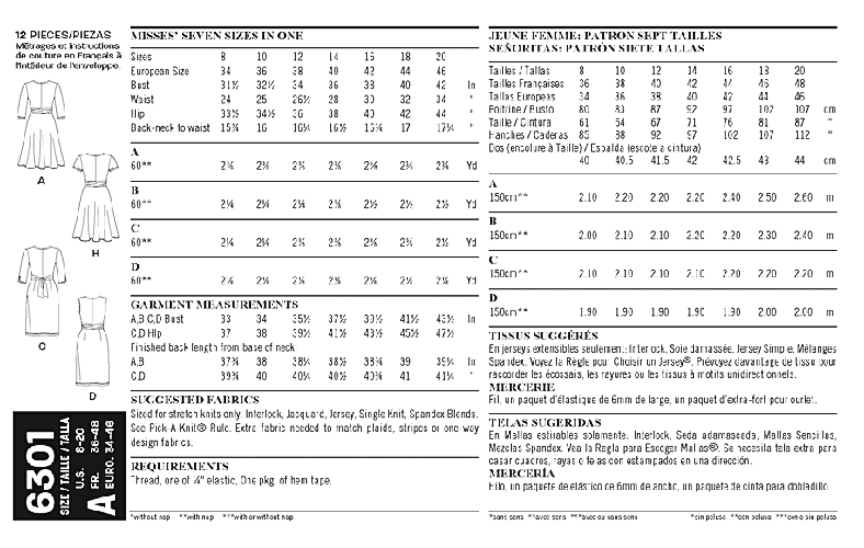 Finished this dress yesterday. Pattern is New Look 6301, fabric from ...