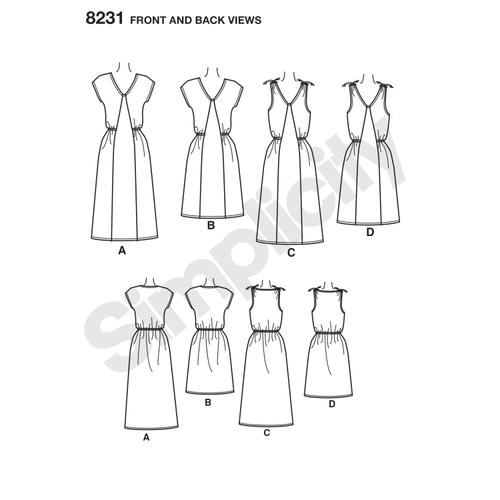 My first sewing project is complete! Simplicity 8231 : r/sewing