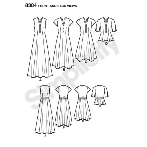 Modified Simplicity 8384, all finished but the hem. Not a super fit ...